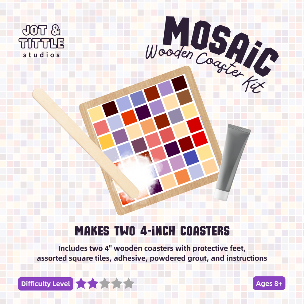 Mosaic Coasters - Take-Home Kit – Jot & Tittle Studios LLC